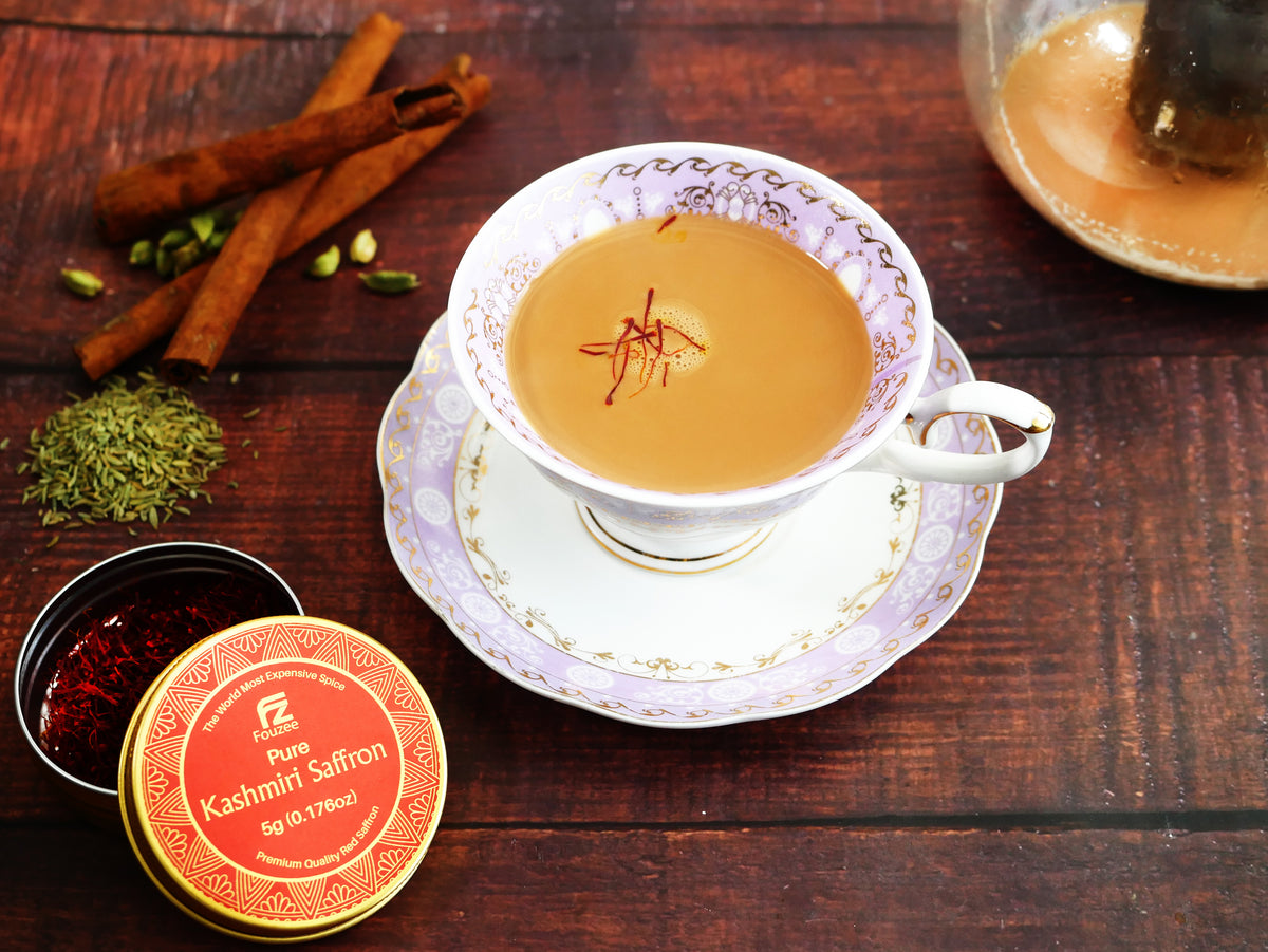 Kashmiri Saffron Shahi Masala Chai Recipe– Shoppers-Plaza
